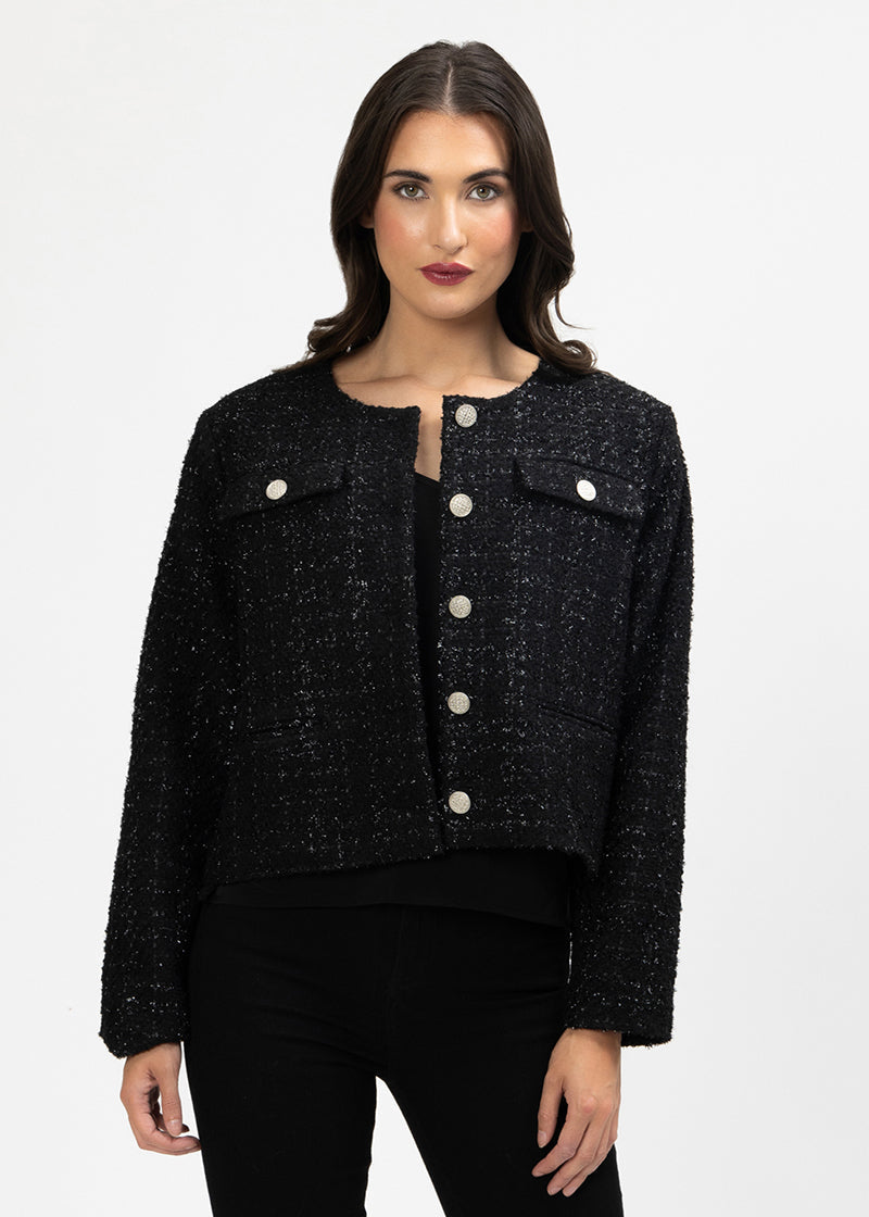 Coco Jacket - Black Texture – CUT Clothing NZ